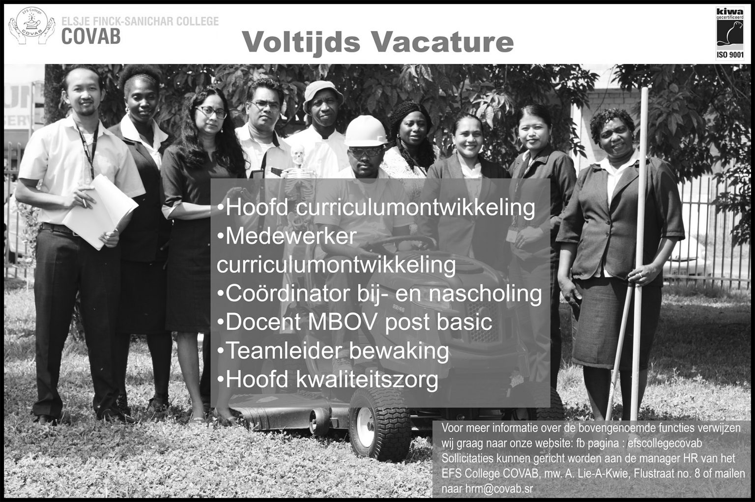 Covab sollicitatie – Dagblad Suriname