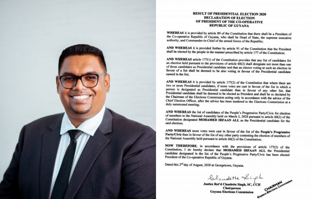 BREAKING: Irfaan Ali president Guyana – Dagblad Suriname