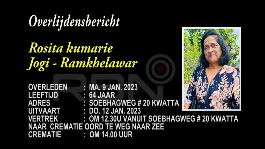 Overlijdensberichten – Dagblad Suriname