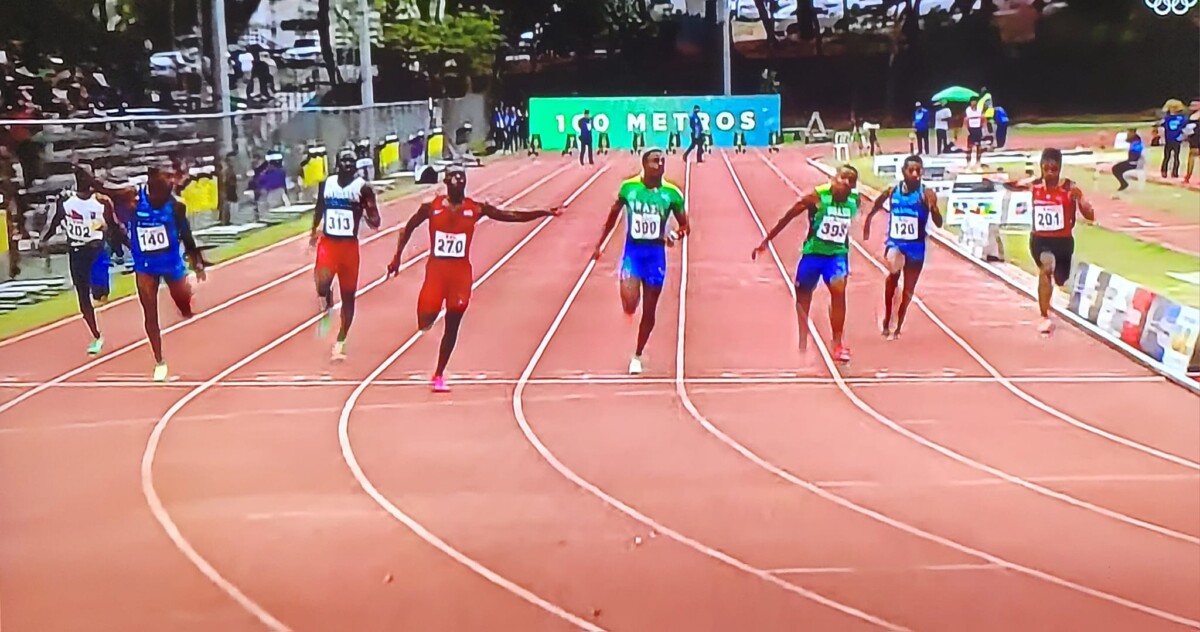 Atleet Issam Asinga schrijft geschiedenis met recordtijd op 100 meter ...