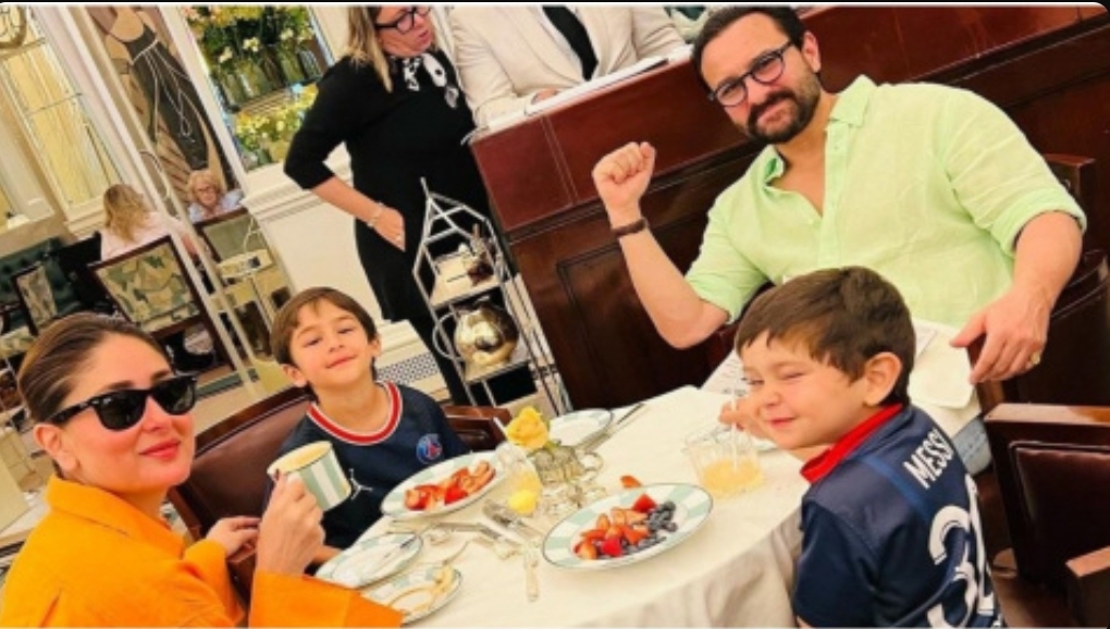 Saif Ali Khan neemt pauze om zijn verjaardag te vieren met Kareena ...