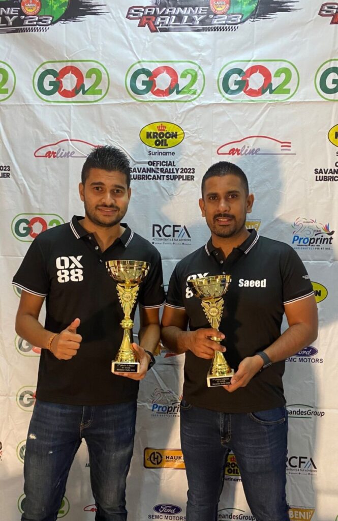 Ryan Benimadho en Vishay Hardwarsing winnen 45ste editie Savanne Rally ...