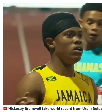 Teenager Nickecoy Bramwell Breaks Usain Bolt’s Long-standing Record – Dagblad Suriname