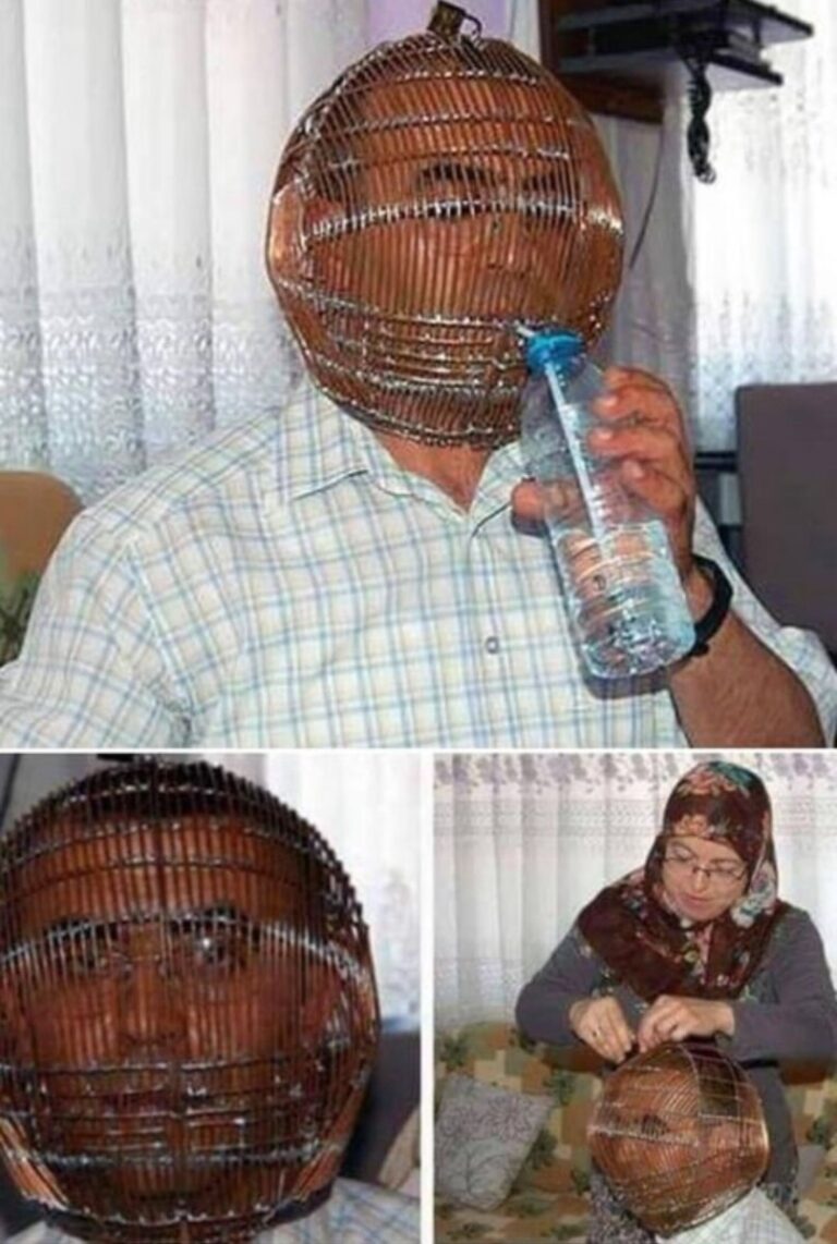 WIST U DAT: Een Turkse man zijn hoofd opsloot in een ‘kooi’ om met ...