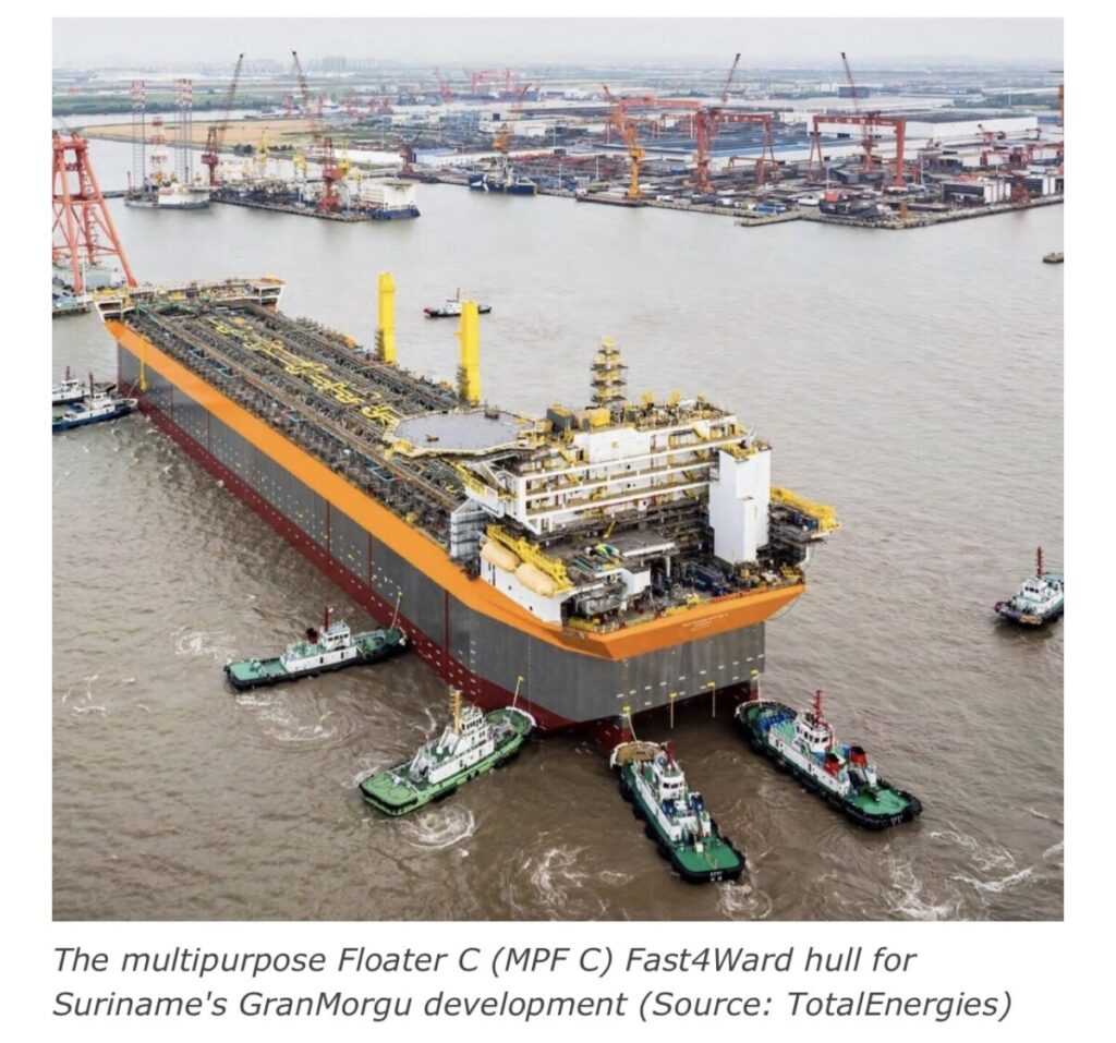 Suriname’s eerste offshore project vordert na levering FPSO-hull aan ...