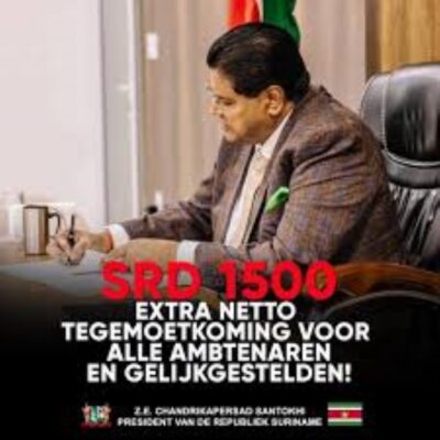 Lumpsum van 1500 SRD voor ambtenaren loopt eind juni af – Dagblad Suriname