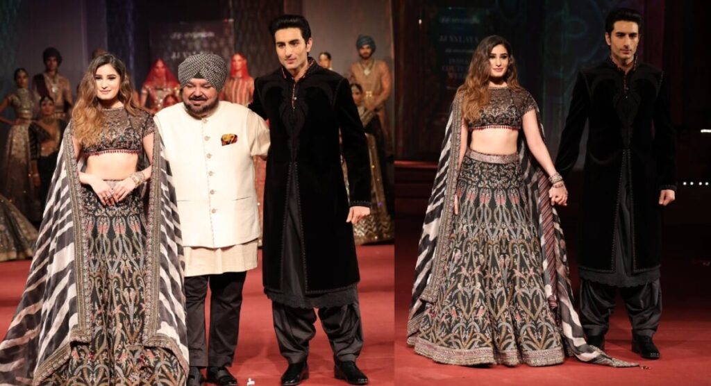 ICW 2025 Finale: Rasha Thadani en Ibrahim Ali Khan in zwarte en gouden ...