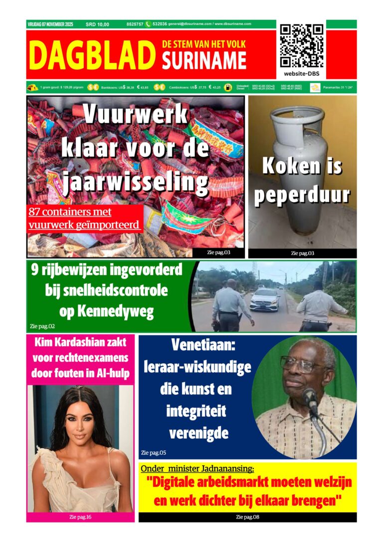 Koken is peperduur – Dagblad Suriname
